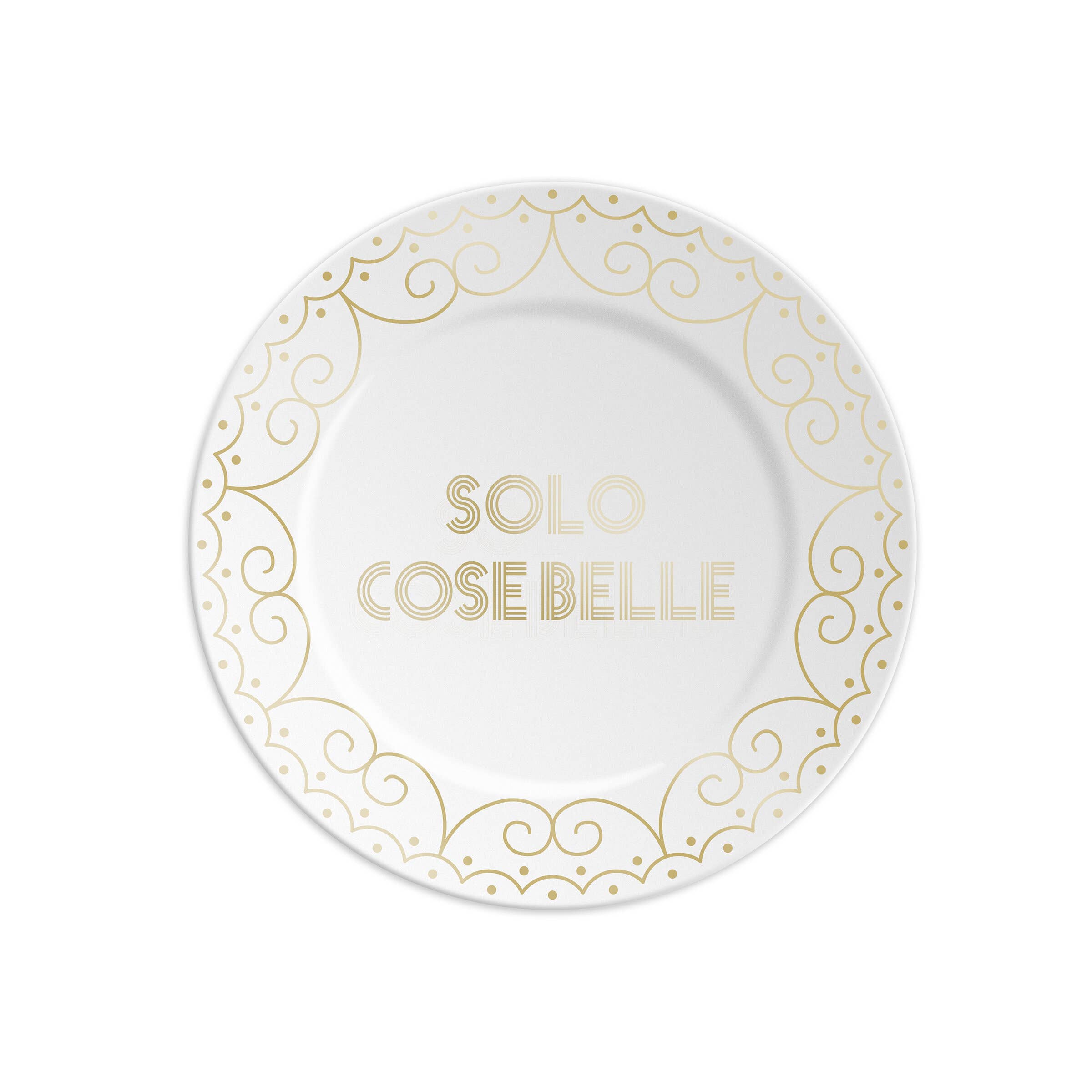 ONLY BEAUTIFUL THINGS - Porcelain plate with gold writing – Babylon ...