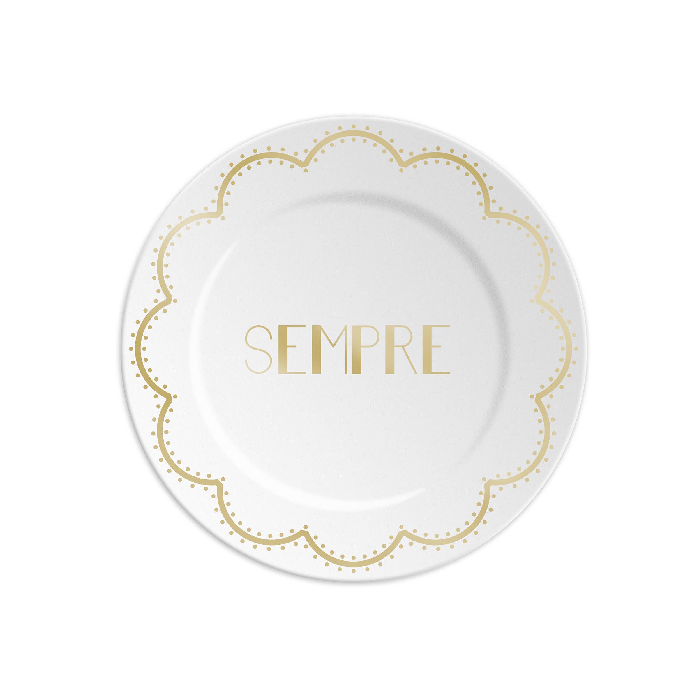 ALWAYS - Porcelain plate with gold writing – Babylon Mercantile